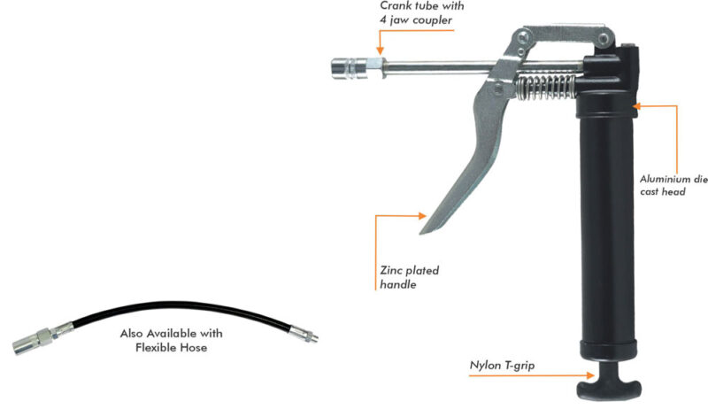 MIDGET PISTOL GREASE GUN DELUXE TYPE [ Model No. S-1014 DT ]